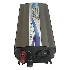 KRXNY 500W Car Power Inverter DC 12V to AC 110V 120V 60HZ Pure Sine Wave Converter with LED Display US Socket