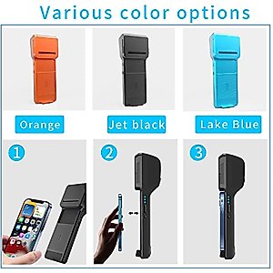 POS Receipt Printer 58mm Thermal Receipt Printer Bluetooth Handheld POS Machine Terminal Printer,Mobile POS Portable Back Clip Receipt Printer with Barcode Scanning Function