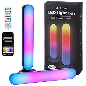 Joyoolife Smart LED Light Bars, 16 Million Colors RGB Light Bars with 9 Scene Modes & Music Sync Modes, TV LED Backlights with APP Control & Remote Control for Gaming, Movie, PC, Room Decoration