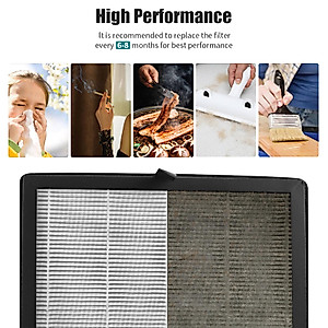 JF888 H13 True HEPA Replacement Filter, Compatible with JF888 Air Cleaner Purifier, 3-in-1 Pre-Filter, HEPA, Activated Carbon Filter, 2 Pack