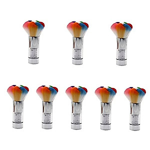 Makeup Cleaner 8 Pcs Dust Brush Nail Cleanser Para Uñas Acrilicas Nail Cleaner Tool Nail Art Brushes Cosmetic Brushes Set Manicure Supplies Bristle Nail Brush Nail Brushes