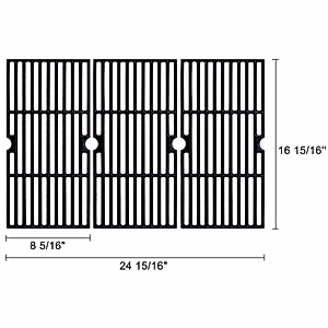 Adviace Grill Replacement Parts for Charbroil Gas2Coal 463370519, 463370516, 463340516, 463336818, 463341918, 463370518, 16 15/16'' Grates, Grill Burner, Heat Shield Plates, Crossover Tubes, Igniters.