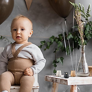 Lineshading 3 Pcs Miniature Bear Statues Funny Wooden Bear Figurines Safari Nursery Decor Woodland Animal Nursery Decor Rustic Wooden Animal Figurines for Nursery Bedroom Playroom Gift, 1.2 x 1.4 Inch