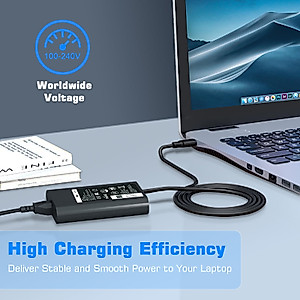 Charger for Dell Laptop, USB-C Type C 65W 45W Watt Power Adapter Replacement for Dell Latitude, Dell XPS, Dell Chromebook, LA65NM190