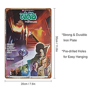 The Changeling Professional Tin Poster- Ideal Wall Decor for Bars, Cafes, Offices, Restaurants, Homes, Gardens, Shops, Clubs - 12 X 8 Inches