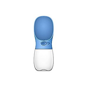 FUUIE Bowls for Food and Water Portable Pet Dog Water Bottle for Small Large Dogs Travel Puppy Cat Drinking Bowl Outdoor Pet Water Dispenser Feeder Pet Product (Color : Blue)