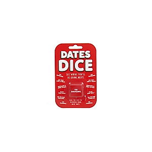 Gift Republic Date Dice, Red