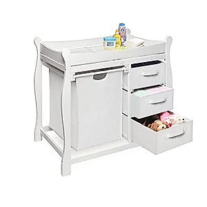 Badger Basket Baby Products›Nursery›Furniture›Changing & Dressing›Changing Tables, Fresh White