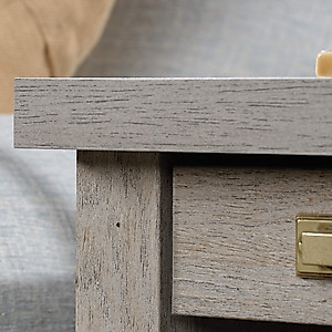 Sauder Cannery Bridge Narrow Side, Nightstand, End Table, L: 14.37" x W: 22.44" x H: 25.83", Mystic Oak