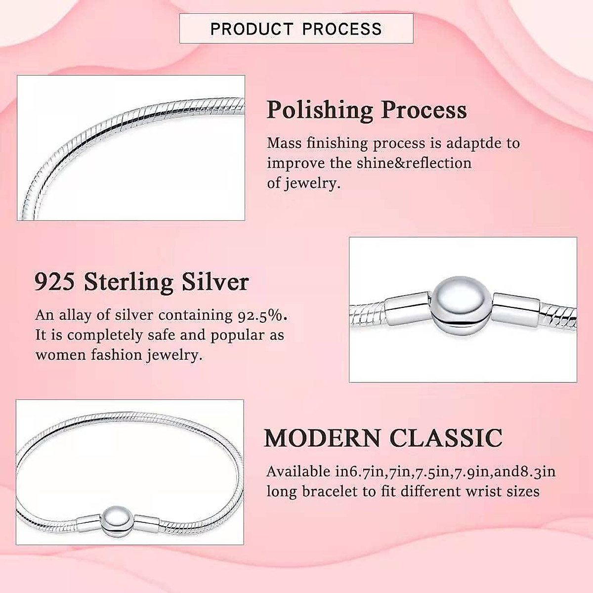 MICOO 925 Sterling Silver Snake Chain Butterfly Charms Bracelet, Evil Eye Bracelet with 5A Cubic Zirconia Bracelets for Women Birthday Gifts