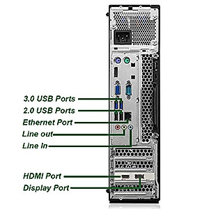 Lenovo M700 SFF Computer Desktop PC, Intel Core i5 6500 Processor, 16GB Ram, 512GB M.2 SSD, HDMI, Nvidia GT GeForce 1030 2GB DDR5, WiFi | Bluetooth, Windows 10 (Renewed)