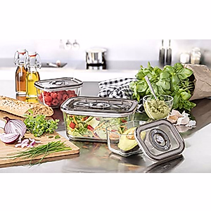 Caso Design VG 3000 3-Piece Food Vacuum Canister Set with Food Management App, small