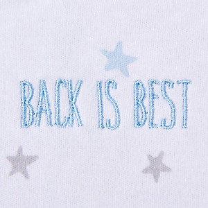 Halo 100% Cotton Sleepsack Swaddle Wearable Blanket, Blue Stars, Newborn