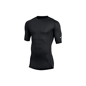 Nike Mens Pro Fitted Half Sleeve Tee (Medium, Black)