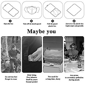 2 Pcs Plastic Storage Case Organizer Face Cover Storage Bag Bandanas Storage Clip Dustproof Storage Box for Face Cover Pollution Prevention (Green)