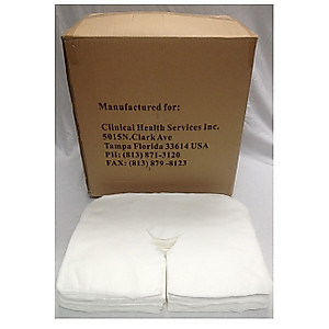Therabuilt disposable headrest covers for massage tables, case of 1000 pcs. Full Size: 16 3/8" x 12"