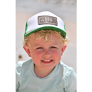 Legacy and Light Garbage Truck Hat for Kids, Trash Truck Ball Mesh Cap for Boys or Girls, Recycling Truck Halloween, Garbage Man Costume, Unisex Toddler Snapback Hats (Green)