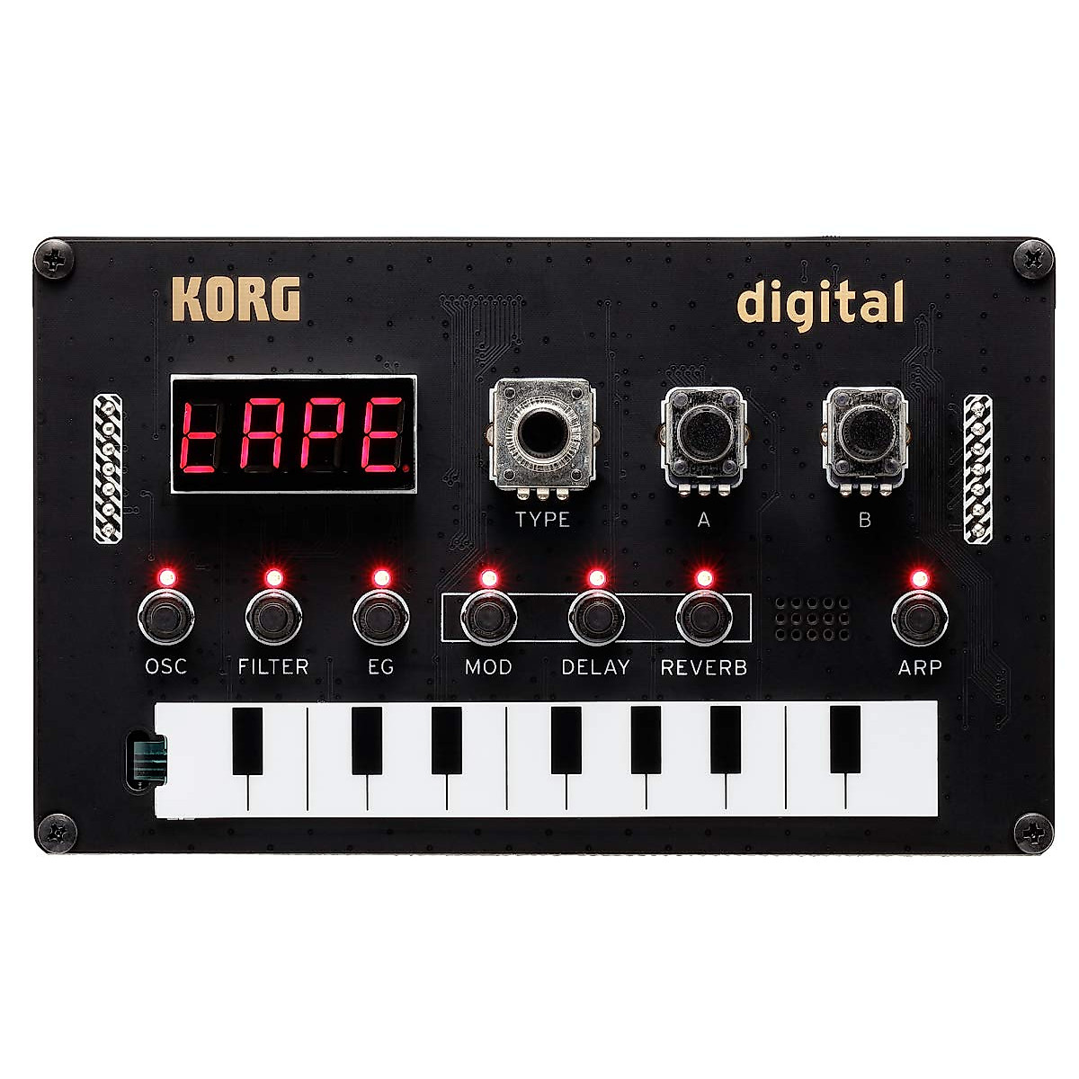 Korg Nu:tekt NTS-1 Programmable Synthesizer Kit Bundle with MIDI Cable and Austin Bazaar Polishing Cloth