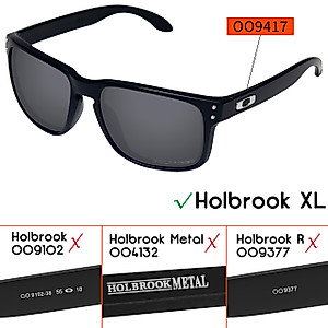 Tintart Performance Replacement Lenses Compatible with Oakley Holbrook XL OO9417 Polarized Etched-Emerald Green