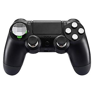 eXtremeRate Magnetic Metal Bullet Buttons Dpads for PS4 Controller, Aluminium Thumbstick Joystick Adustable Height, Replacement Parts for PS4 Slim Pro Controllers (31 in 1)