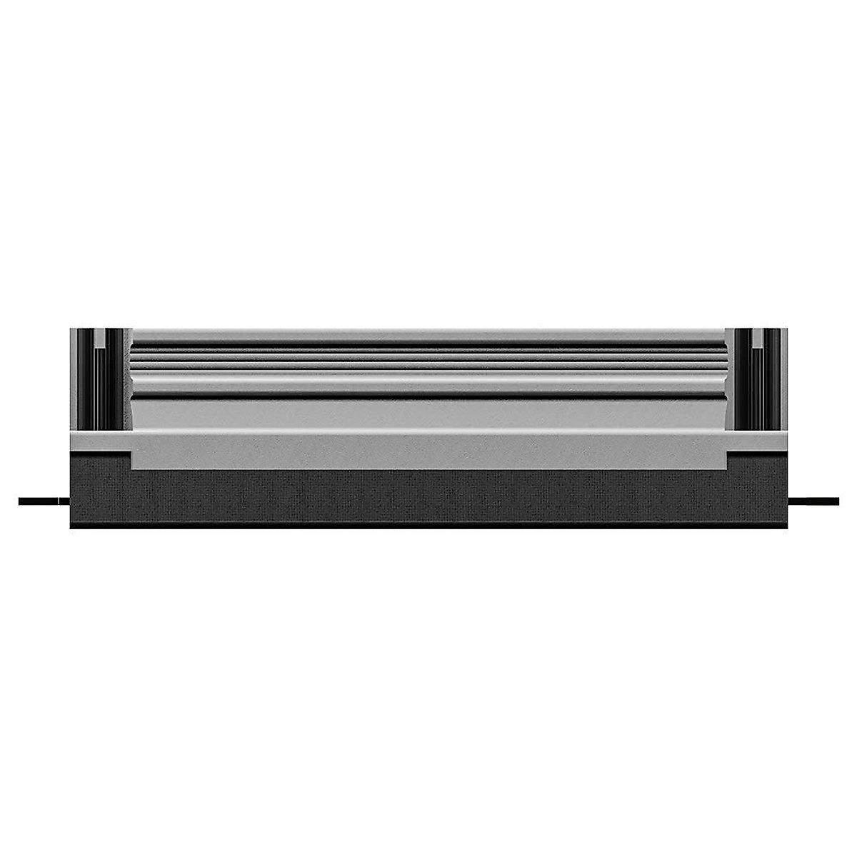 Archgon HS-1110 SSD Heatsink Cooler for PCIe NVMe M.2 2280 SSD for Workstation Server Rugged Computer IPC Industrial Computer Gaming PC Use (Silver)