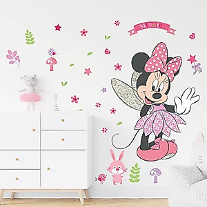 Minnie Mouse Wall Stickers Large XXL Size Giant Vinyl Decals Kids Girls Nursery Baby Room Decor