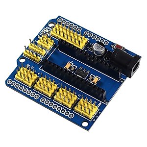 Diitao 4PCS for Nano I/O Expansion Sensor Shield Multi-Purpose Extension Sensor Shield Module Pin Header for Nano 3.0 Duemilanove 2009(Yellow)