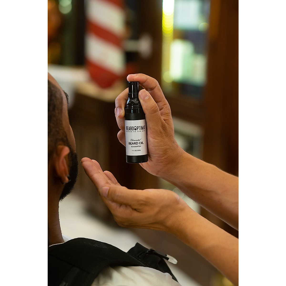 Beardoptima Elemental Beard Oil for all Types of Beard | Softens and Moisturizes Facial Hair | Contains Vitamin E Helps Reduce Beard Irritations & Accelerate Beard Growth | 1 FL OZ / 30ML