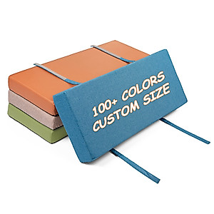 ROFIEJOX Custom Bench Cushion -Custom Size/Shape/Color/Fabric Style/Piping for Outdoor/Indoor Furniture, Waterproof Outdoor Bench Cushions with, Durable 70D High-Density Resilience Sponge