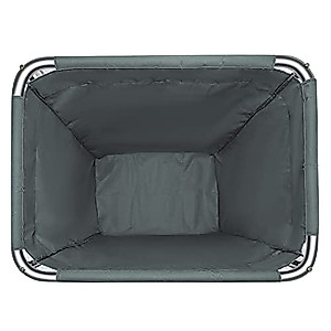 VEVOR Basket Truck, 10 Bushel Steel Canvas Laundry Basket, 3" Diameter Wheels Truck Cap Basket Canvas Laundry Cart Usually Used to Transport Clothes, Store Sundries Suitable for Hotel, Home, Hospital