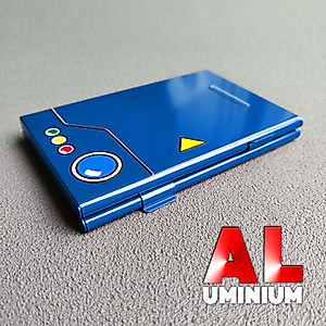 SpunKo Premium Game Card Case for Nintendo Switch, Portable & Thin, Aluminum Game Storage Card Holder Box Suitable for 6 Game Cards (Blue)