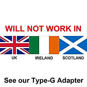 Ceptics Europe Travel Adapter, Ultra Compact Dual USB Power Plug - for European Type C - 3 Inputs - iPhone, Laptop, Galaxy, Cell Phones, Camera Chargers, iWatch & More - CTU-9C