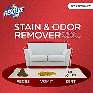 Resolve Pet Specialist Carpet Cleaner, Stain Remover and Odor eliminator trigger, Floor and Upholstery Cleaner, 32 oz (Packaging may Vary)