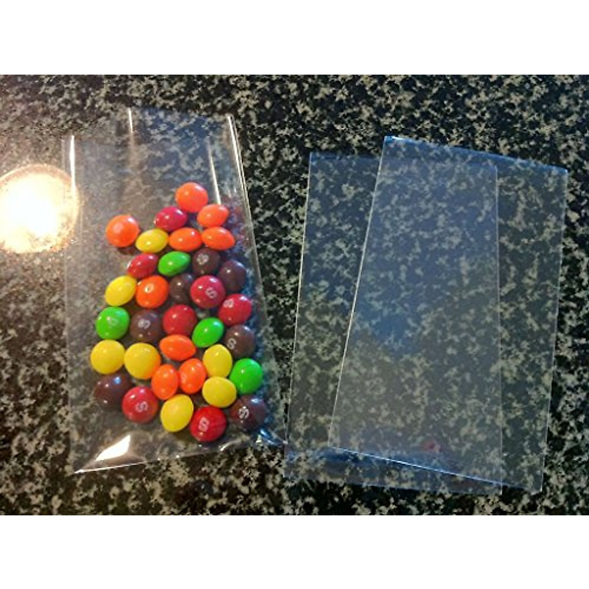UNIQUEPACKING 100 Pcs 5 7/16 X 7 1/4 Clear A7+ (O) Card Flat Cello/Cellophane Bags Good for 5x7 Card Item