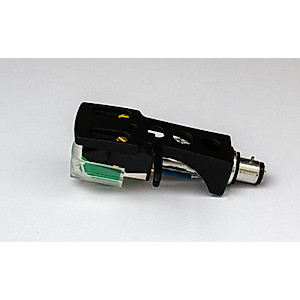 Black Headshell with AT VM95e Elliptical Stylus, Cartridge, Silver Litz Connections and V2 Pro Lube for Technics SL1200, SL1210, SL1600, SL1610, SL1700, SL1800, SL1810, SL3200, SL3300, SL3350