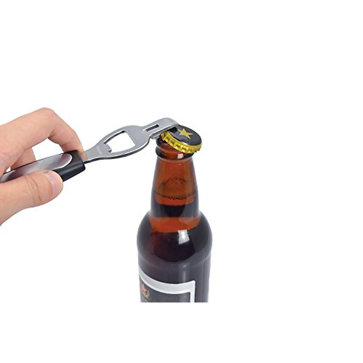 HIC Kitchen Bar Tool, Bottle Opener, Can Punch and Citrus Peeler, Japanese Stainless Steel, BPA Free