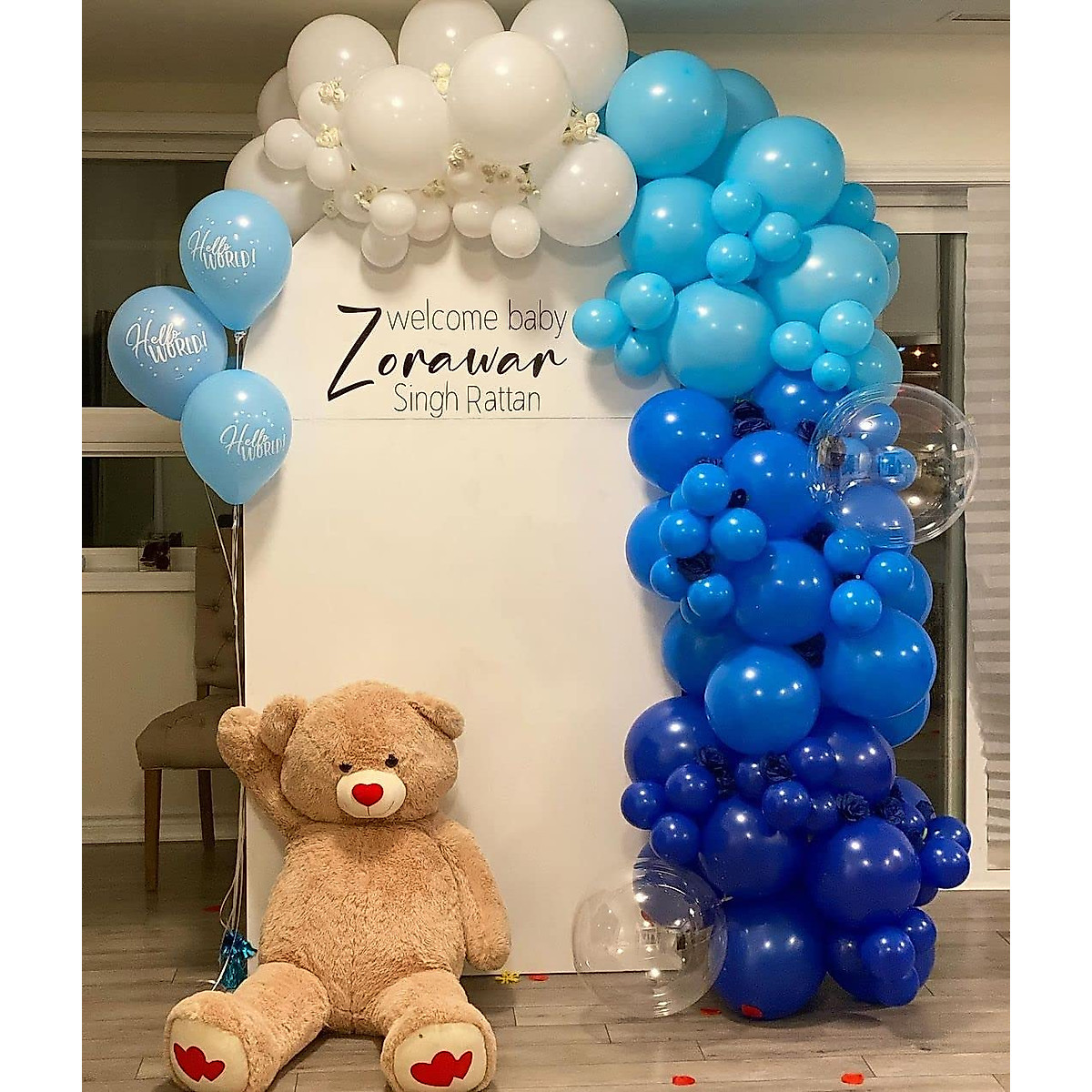 Bezente Royal Blue Latex Party Balloons - 100 Pack 12 inch Round Helium Blue Balloons for Birthday Graduation Baseball Nautical 4th of July Independence Memorial Day Patriotic Party Decorations