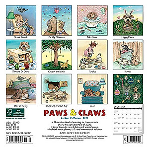 Paws & Claws by Gary Patterson 2021 Mini Calendar