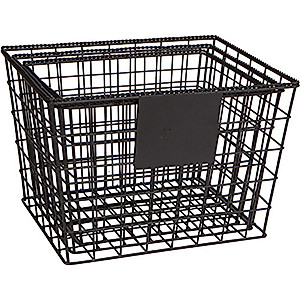 Trademark Innovations Wire Garden Home Décor Baskets with Chalkboard - Set of 3