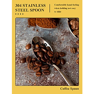 Lukifana Funny Accio Coffee Spoon, Stainless Steel Coffee Spoon Ice Cream Spoon Teaspoon Cheese Spoon, Suitable for Coffee Lovers, Bookworm Friends, Harry Potter Fans, Birthday Christmas Gifts