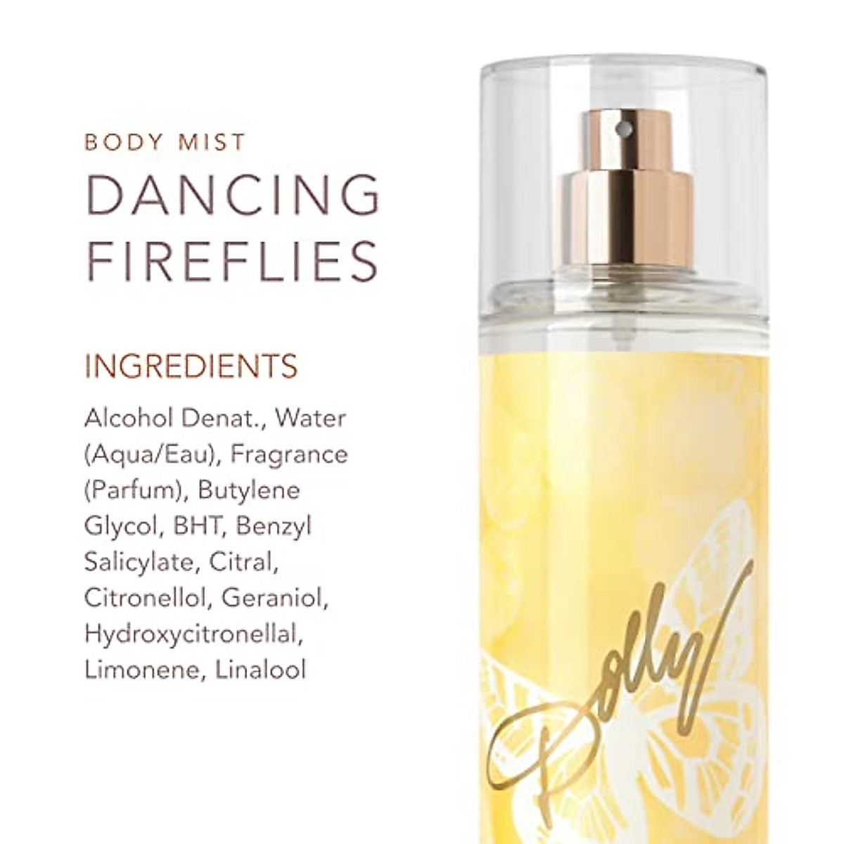 SCENT BEAUTY Dolly Parton Body Mist - Perfume for Women - 8.0 Fl Oz - Dancing Fireflies