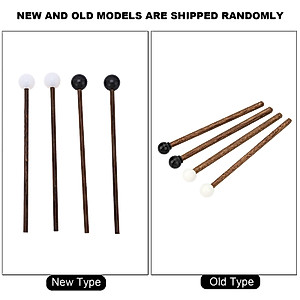 4pcs 16.5cm Percussion Mallets Steel Tongue Drum Mallet Soft Rubber Head Percussion Instrument Parts