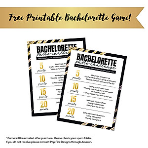 6 Pack of Bachelorette Party Favors | 1 'Bride to Be' and 5 'Tribe' Hair Ties| Pop Fizz Designs