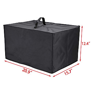 OwnMy Heat-Resistant Waterproof Dust-Proof Microwave Oven Grill Cover Protector - Nylon Fabric Dust Cover Case Protections for Toaster Oven (Black)