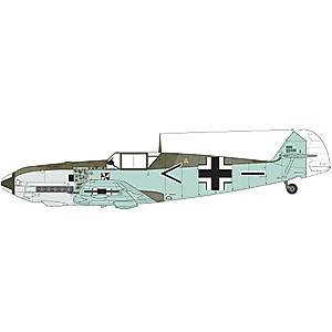 Airfix Quickbuild Messerschmitt Bf109E-4 / E-1 1:48 Military Aviation Plastic Model Kit A05120B, Multicolor