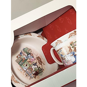 Royal Doulton China Bunnykins 2 Piece Set (Designs May Vary)