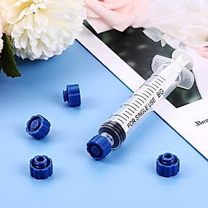 Orange Plastic Syringe Tip Cap, Syringe Tools suitable for All Size Syringe