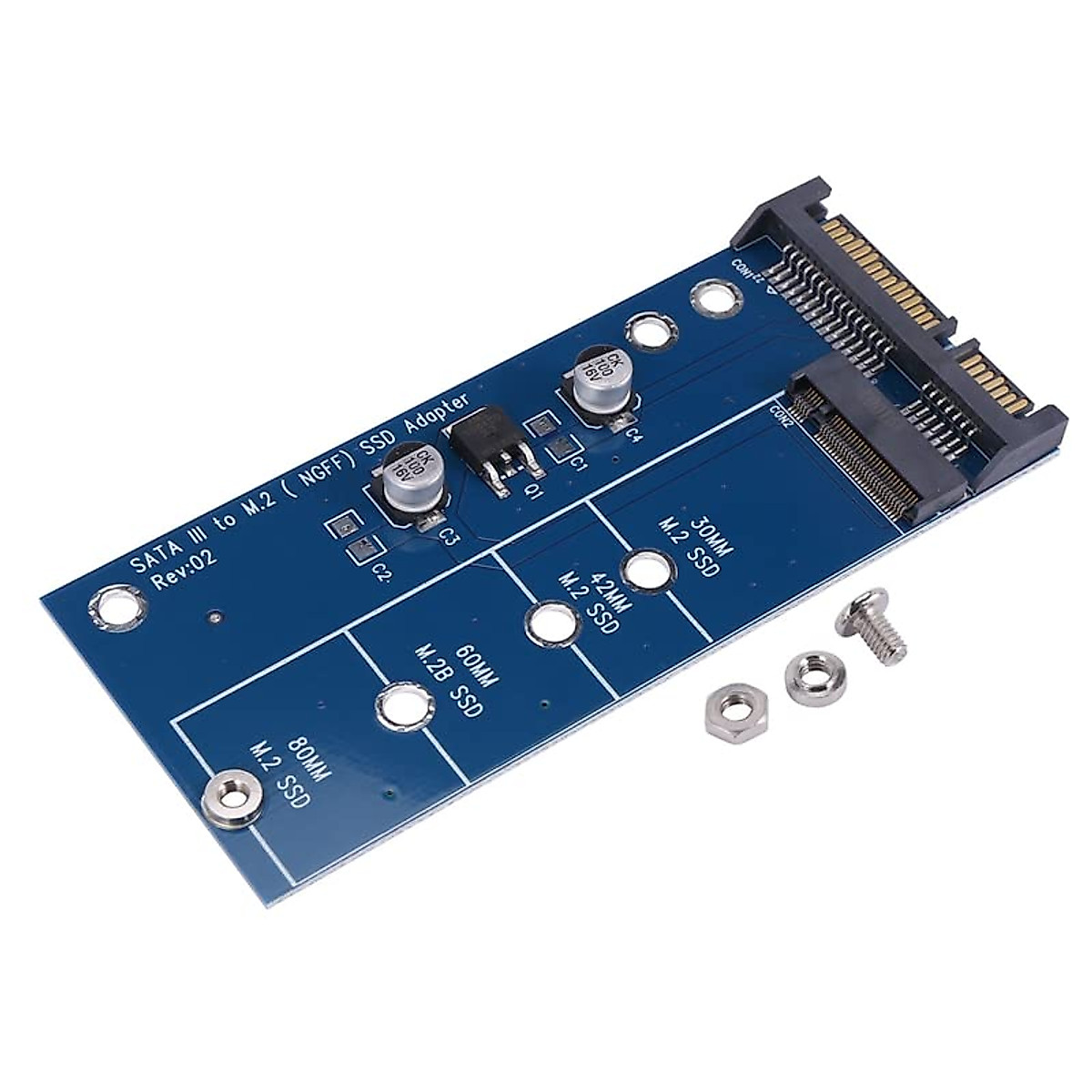 Davitu Stepper Motor - M.2 SSD to 2.5-Inch SATA 3 Adapter Card for 30/42/60/80mm M.2 SSD Solid State Drive Converter 2280 2242 Adapter Card