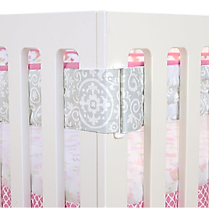 Just Born Botanica Fresh Air Crib Liner, Pink/Floral