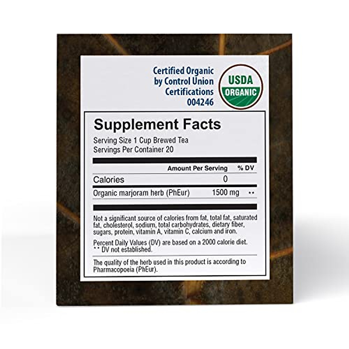 Good Nature Organic Marjoram Tea, 1.058 Ounce